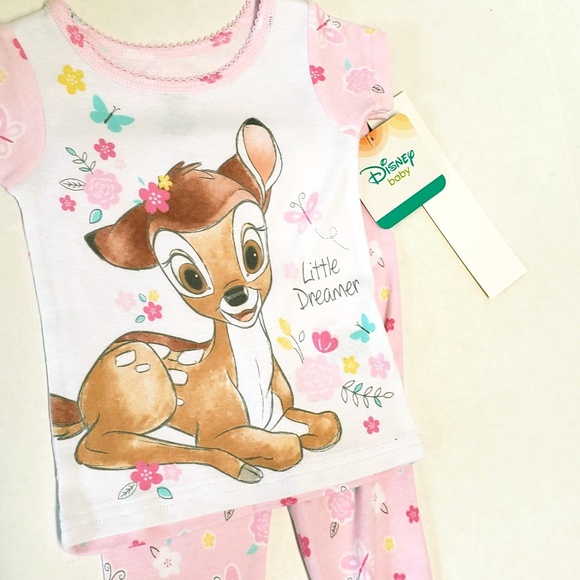 Disney | Pajamas | 8 Months Baby Girl Bambi Pajamas | Poshmark